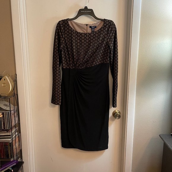 Chaps | Dresses | Chaps Lace Bodice Dress | Poshmark
